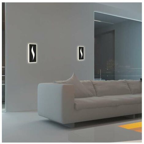 Plafón led modelo Amir acabado negro, 4cm(alto) 24cm(ancho) 15cm(fondo)
