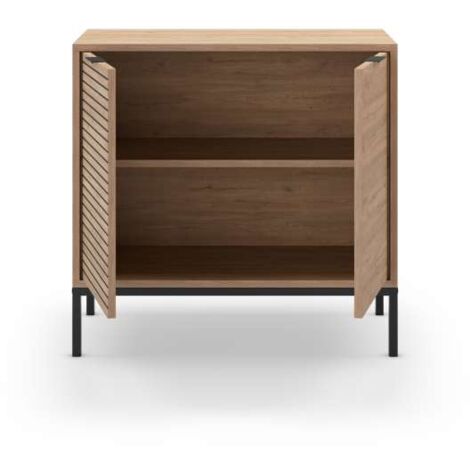 Mueble auxiliar 2 puertas abatibles modelo Enzo acabado roble sepet ...