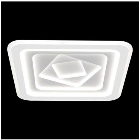 Plafón led modelo Rado acabado blanco, 5cm(alto) 48cm(ancho) 48cm(fondo)