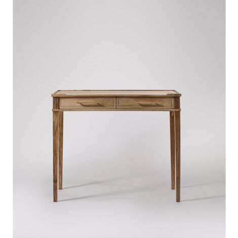 Consola recibidor 2 cajones Md-Tunez acabado roble, 78cm(alto) 91cm(ancho) 51cm(largo)