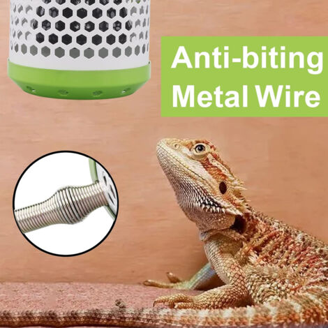 Lampe chauffante pour cage à oiseaux et reptiles avec pare-soleil ...