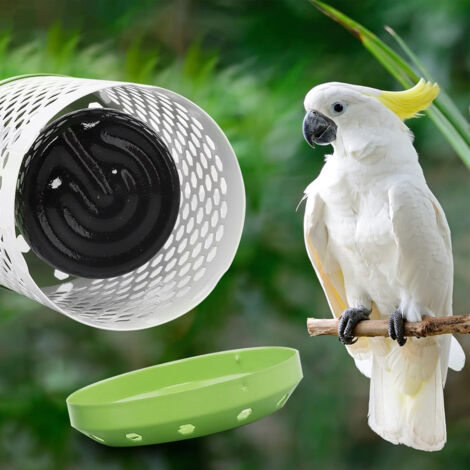 Lampe chauffante pour cage à oiseaux et reptiles avec pare-soleil ...