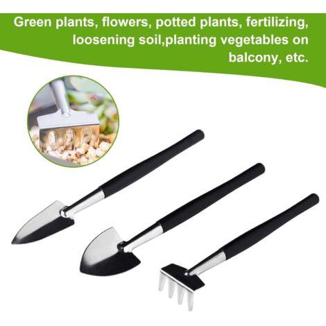 Kit 13 mini-outils + tapis 100×100 cm, succulentes/bonsaï, intérieur ...