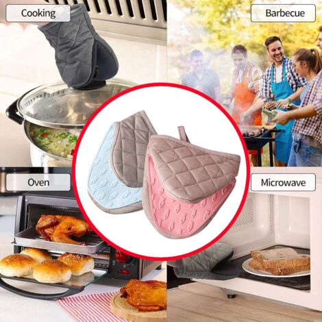 Lot de 2 mini gants en silicone antidérapants avec boucle, pour micro ...