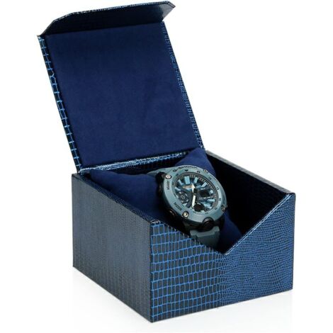 Coffret cadeau vide bleu foncé, boîte rabat haut de gamme, emballage ...