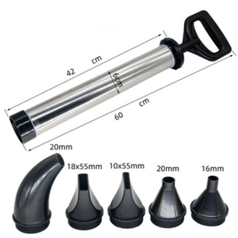 Bomba de mortero de acero inoxidable, pistola de lechada con 5 ...