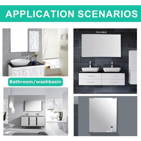 Juego de 8 fijaciones para espejos de pared: pinzas de resorte con ...