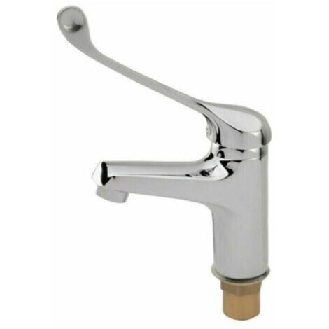 Grifo monomando para lavabo con maneta médica, grifo de baño accesible ...