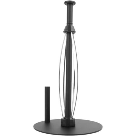 Portarrollos de papel para encimera de acero inoxidable negro ...