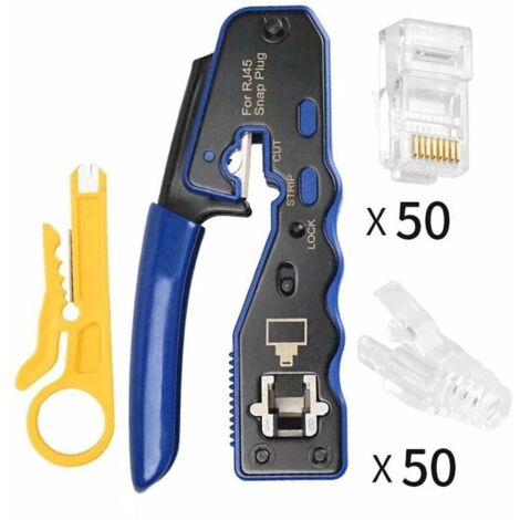 Herramienta de crimpado profesional RJ45, herramienta de crimpado RJ45 ...
