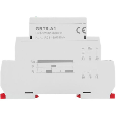 GRT8-A1 Mini relé temporizador de retardo de encendido, montaje en riel ...