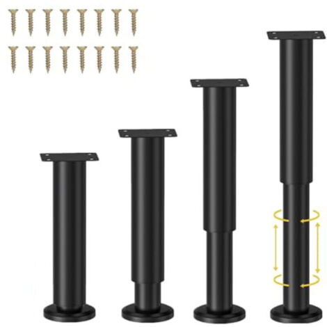 Patas de mesa de metal, patas de mesa ajustables, patas de mueble, kit ...