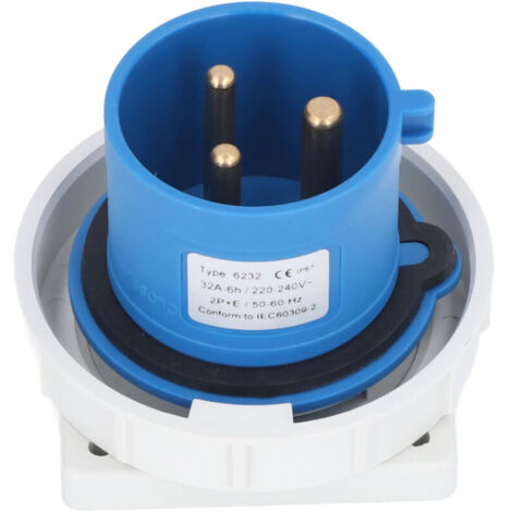 Conector de enchufe industrial invertido 220240V IP67 32A a prueba de ...