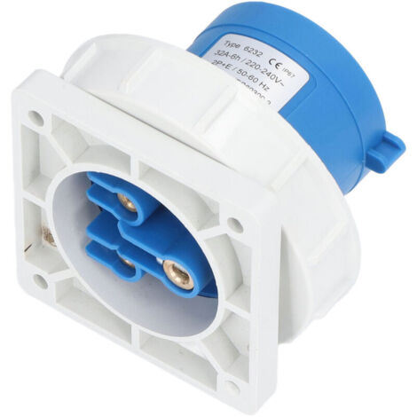 Conector de enchufe industrial invertido 220240V IP67 32A a prueba de ...