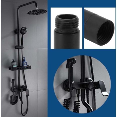 Extensión de ducha de acero inoxidable con superficie revestida, fácil ...