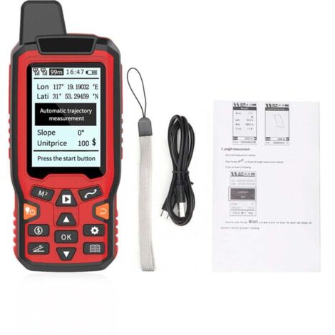 GPS, medición del área terrestre, computadora portátil USB, cálculo de ...