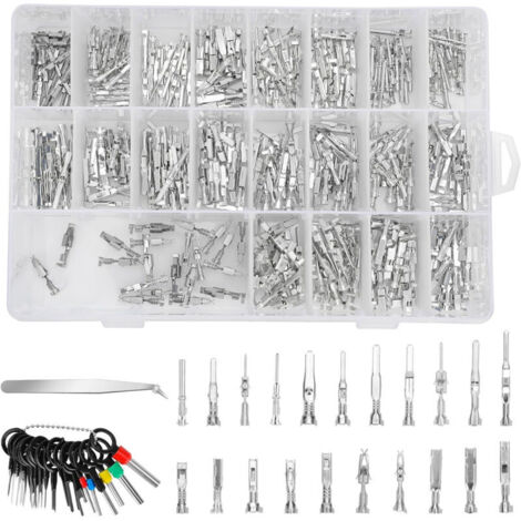Terminales de conector automotriz, 21 tipos – 420 piezas, 1/1,5/1,8/2/2 ...