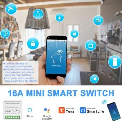 Interruptores inteligentes, juego de 4 interruptores WiFi, interruptor ...