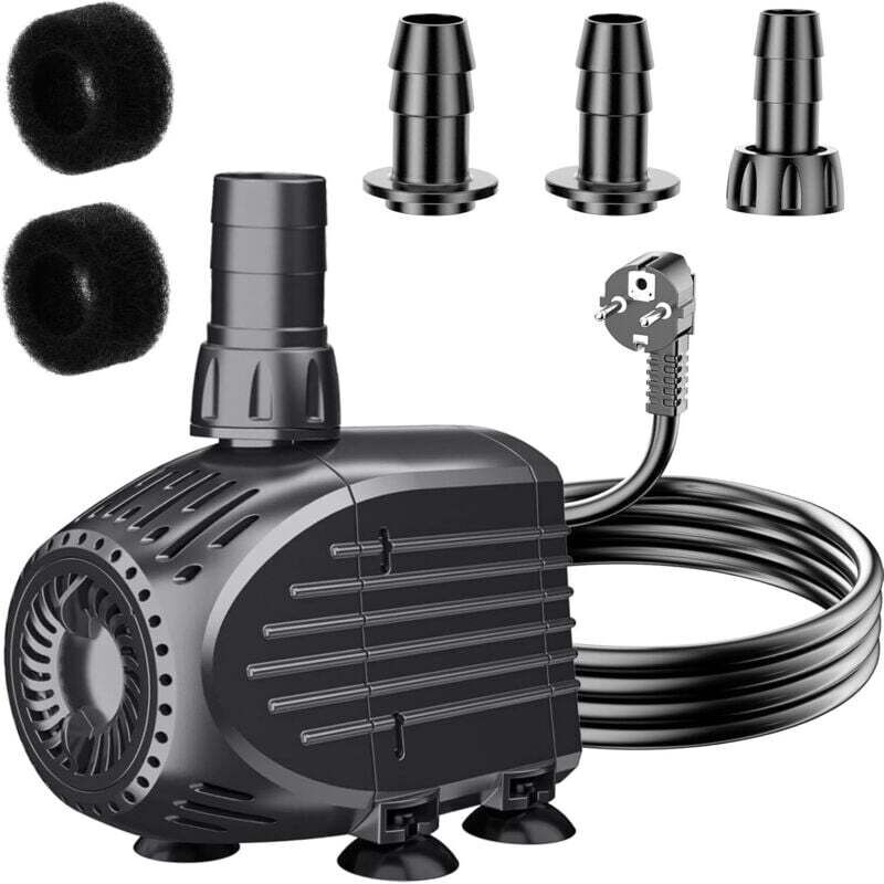 Pompe Aquarium 20W 750L/H - Ultra-Silencieuse - Filtre Protection Anti ...