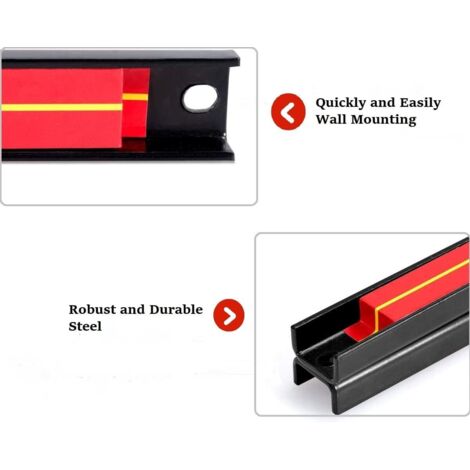 GIANTEX 3x Magnetic Strip Tool 46 cm Tool Holder Magnet Strong Magnetic ...