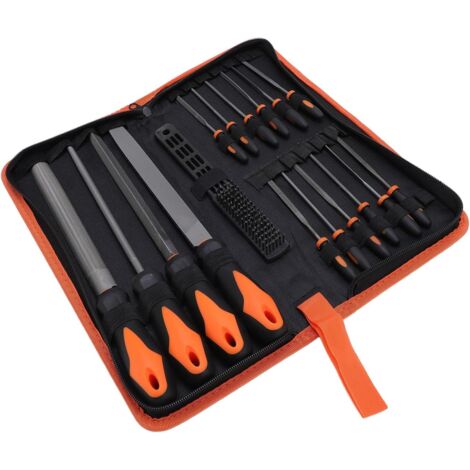 17Pcs Limes et Râpes, Lime Metal en Acier Forgé T12, 4x Grand Limes ...