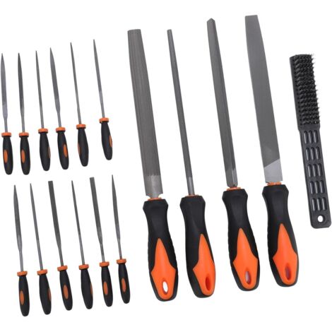 17Pcs Limes et Râpes, Lime Metal en Acier Forgé T12, 4x Grand Limes ...