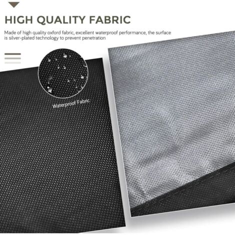 Garden Hot Tub Cover 24424430cm Black, 2100D Oxford Fabric, Waterproof ...