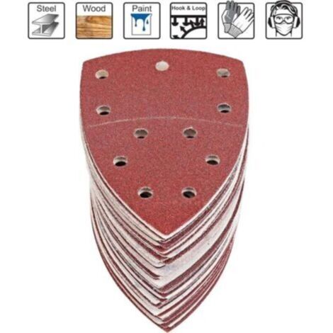 60 Feuilles Abrasives Triangles Papier Poncage Triangulaire Ponceuse ...