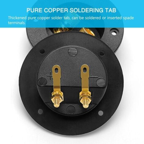 2 pièces Noir Bricolage Maison Voiture Haut-parleur 2 Voies Stéréo Box ...