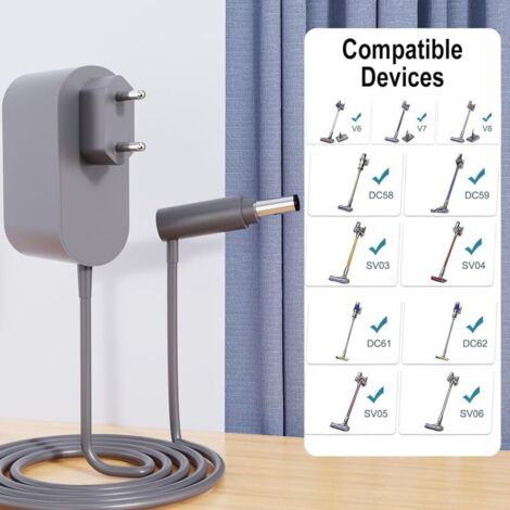 Chargeur pour aspirateur Dyson, compatible modèles DC30, DC33, DC44 ...