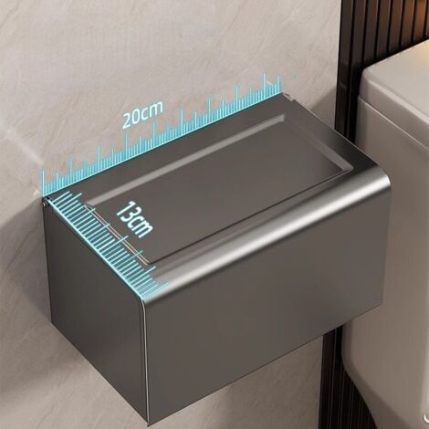 Porte-rouleau de papier toilette avec étagère de rangement - Porte ...