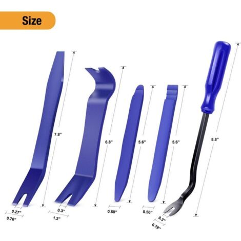 5PCS Auto Trim Removal Tool Kit No-Scratch Pry Tool Kit for Car Door ...