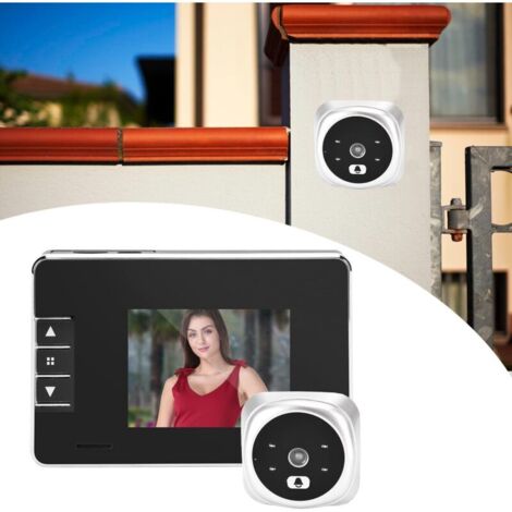 ,Sonnette vidéo intelligente écran LCD TFT 3 pouces caméra de Vision ...