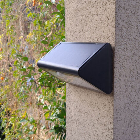 Applique Murale LED Solaire, x3 Intensités, Détecteur de Mouvement ...