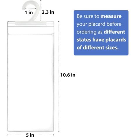 Handicap Placard Holder, Ultra Transparent Disabled Parking Permit ...