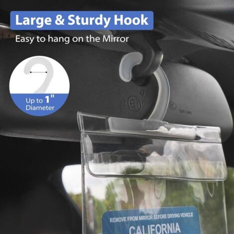 Handicap Placard Holder, Ultra Transparent Disabled Parking Permit ...