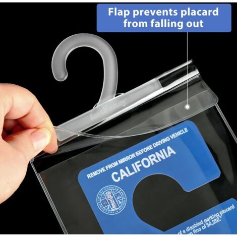 Handicap Placard Holder, Ultra Transparent Disabled Parking Permit ...