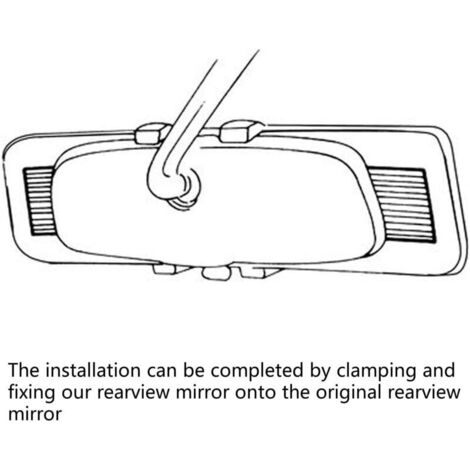 17" Vision panoramique rétroviseur jour/nuit large angle convexe pour ...
