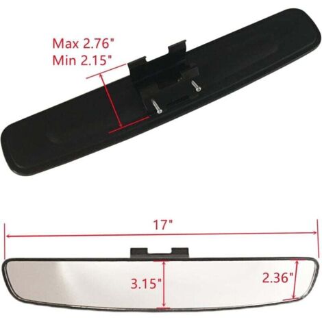 17" Vision panoramique rétroviseur jour/nuit large angle convexe pour ...