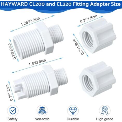 Deux ensembles Pour Hayward Clx220ga Cl220 hors Ligne chimique Feeder ...
