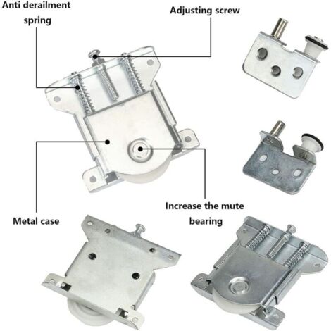 Pièces de Porte Meubles Poulie Coulissante Placard,Meubles Roues ...