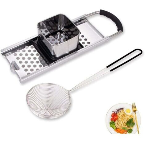2 Pièces Râpe à Spaetzle en Inox, Machine à Spaetzle, Presse à Spaetzle ...
