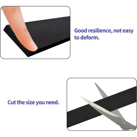 Mousse Adhésive 50mm Large 5mm Épaisseur Bandes de Mousse Néoprène ...