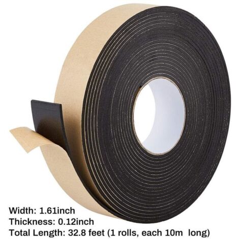 Bande de Mousse Auto adhésive 10m 40mm(L) x3mm(T) Ruban d'étanchéité en ...