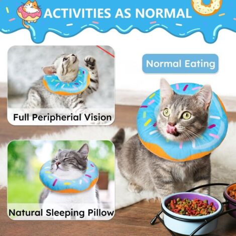 Collier cône pour chat doux, collier de récupération pour chat pour la ...