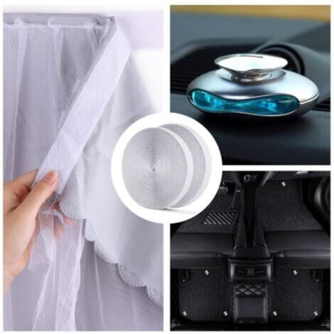 Scratch Autocollant Double Face 4.8M x 2CM Bande Scratch Adhésive Ruban ...