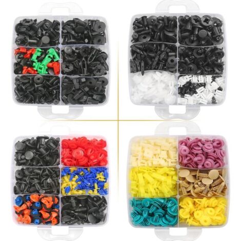 1240PCS Clips Voiture, 32 Taille Rivet Clips Plastique Universel Clips ...