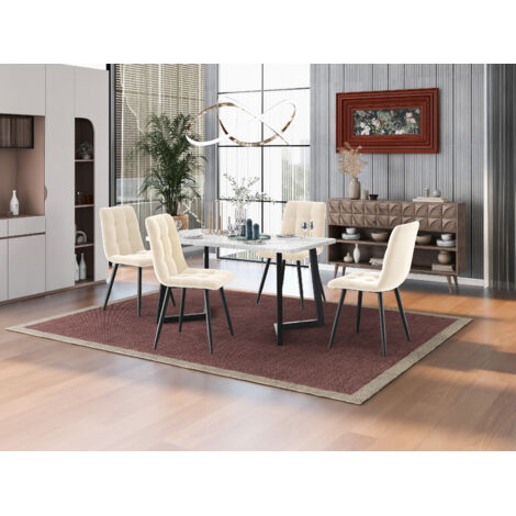 Ensemble De Salle à Manger (set De 4 Chaises