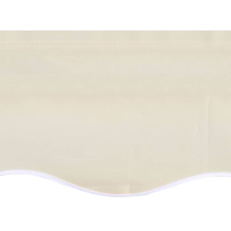 Toit d'auvent Toile Crème 4x3 m (Cadre non inclus), Crème, 141014
