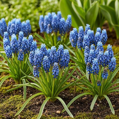 Bulbes de Muscari armeniacum fleurs bleues lot 50 pièces calibre 8/9 ...